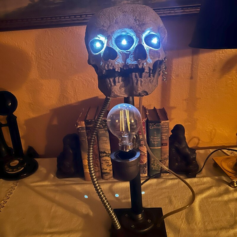 Skull Lamp - Etsy