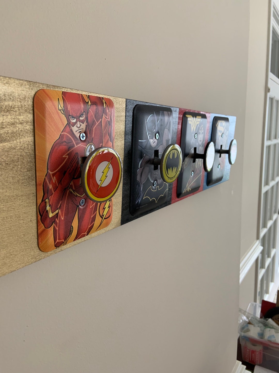 Superhero Wall Decor/coat/hat Rack 20% Off - Etsy