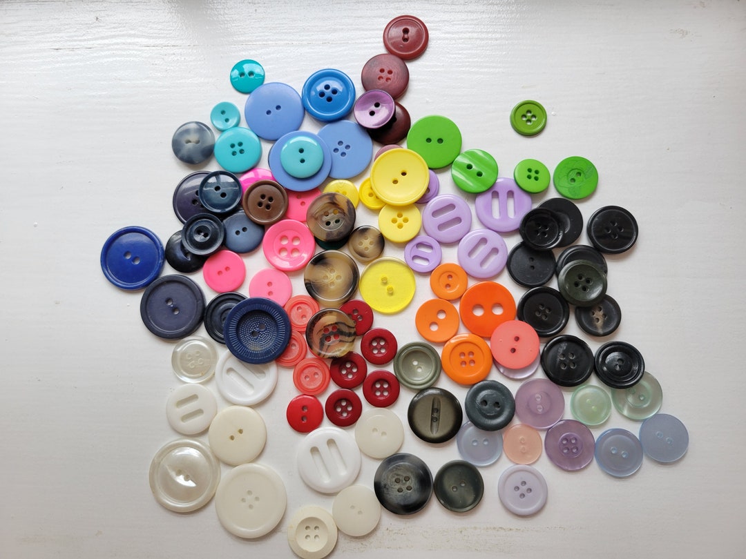 100 Buttons - Math Counters - Grouped in 5s or 10s - Multi-color ...