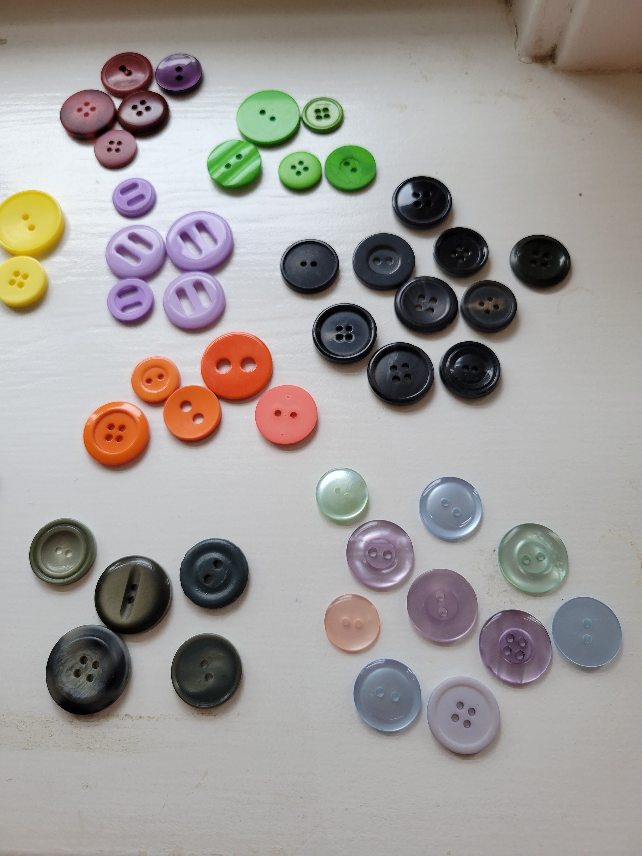 100 Buttons - Math Counters - Grouped in 5s or 10s - Multi-color ...