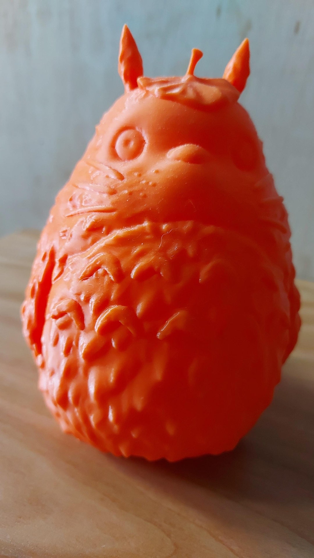 Large Totoro, 3D Printed orange - Etsy UK