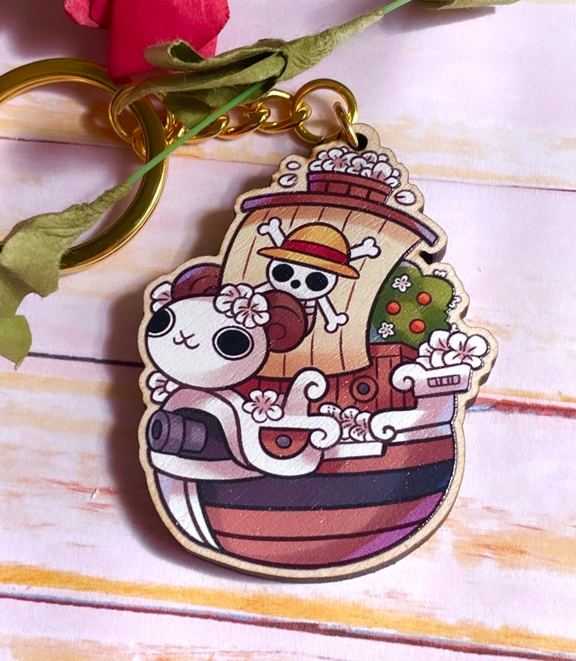 Going Merry - Wooden Anime Keychain - Etsy