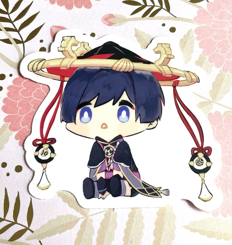 Scaramouche Genshin Impact Vinyl Sticker - Etsy