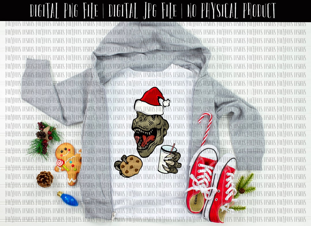 Christmas Dinosaur PNG | Toddler PNG | Digital Art for Kids - Etsy