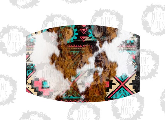 Western Face Mask Template Aztec and Western Mask Template | Etsy
