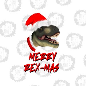 Merry Rexmas Png Tree Rex Png Christmas Dinosaur Christmas - Etsy