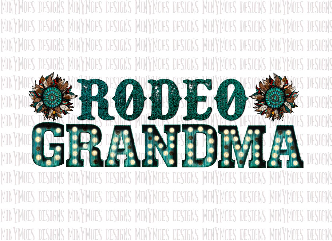 Rodeo Grandma PNG | Western Sublimation Design - Etsy