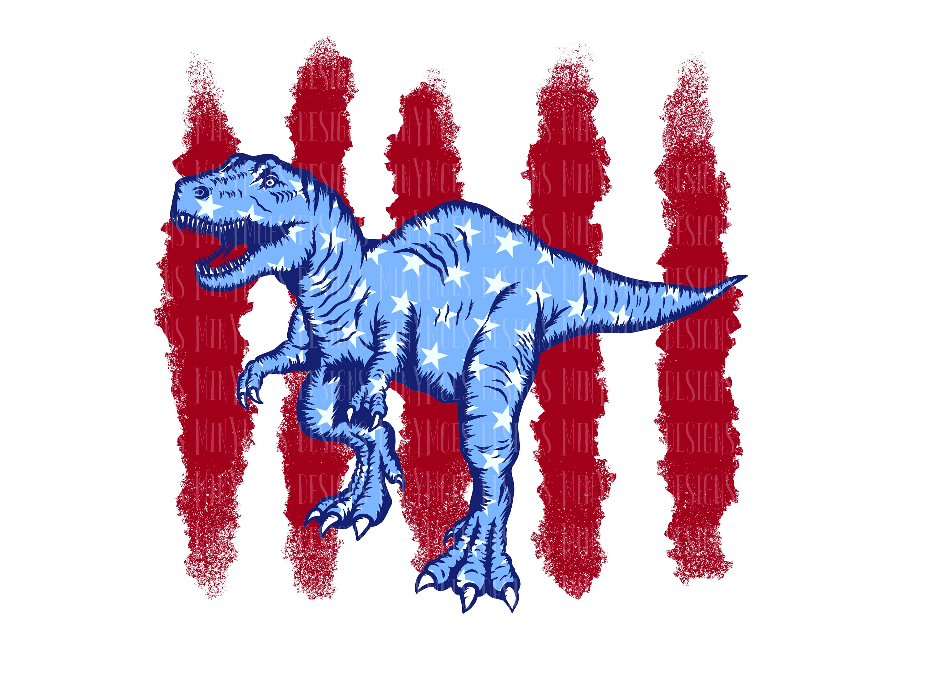 Dinosaur PNG Fourth of July PNG for Boys Kids Sublimation | Etsy New ...