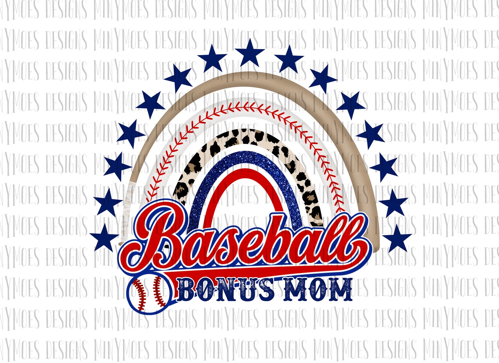 Baseball Bonus Mom PNG - Etsy