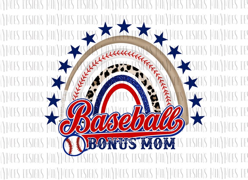 Baseball Bonus Mom PNG - Etsy