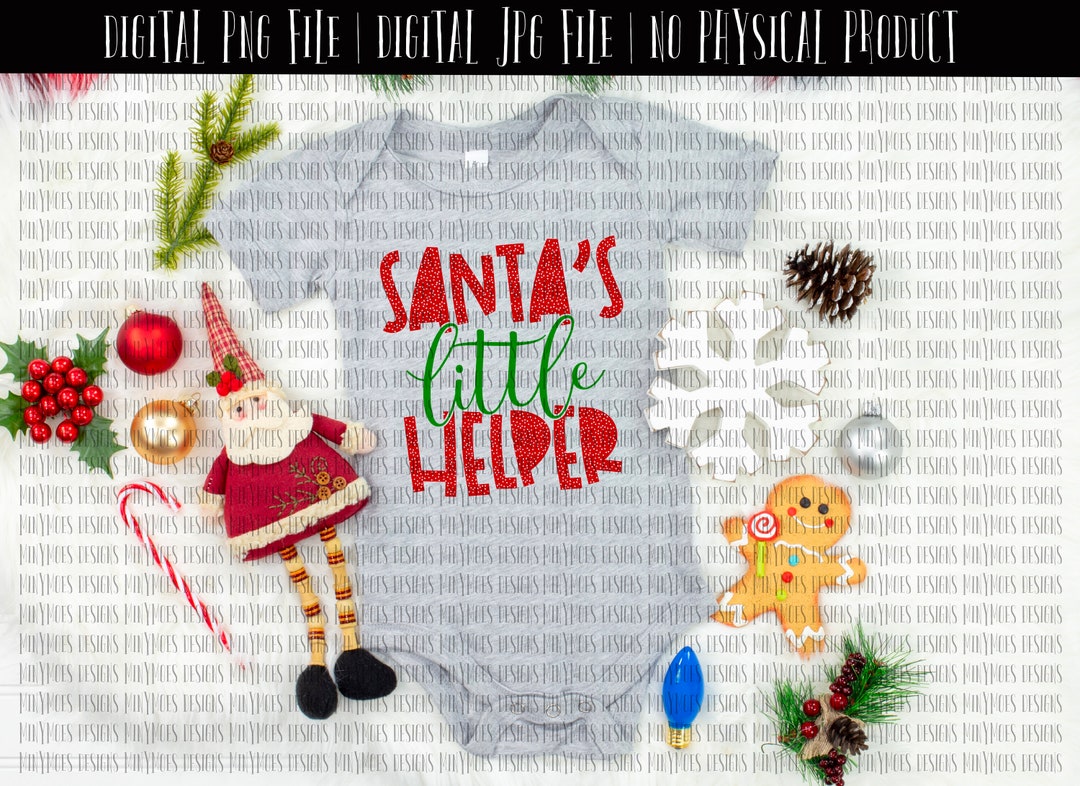 Santa’s Little Helper PNG, Kids Christmas PNG - Etsy