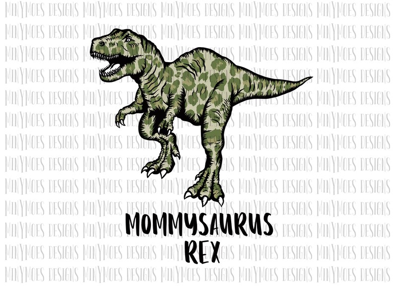 Mommysaurus Rex PNG T Rex PNG - Etsy