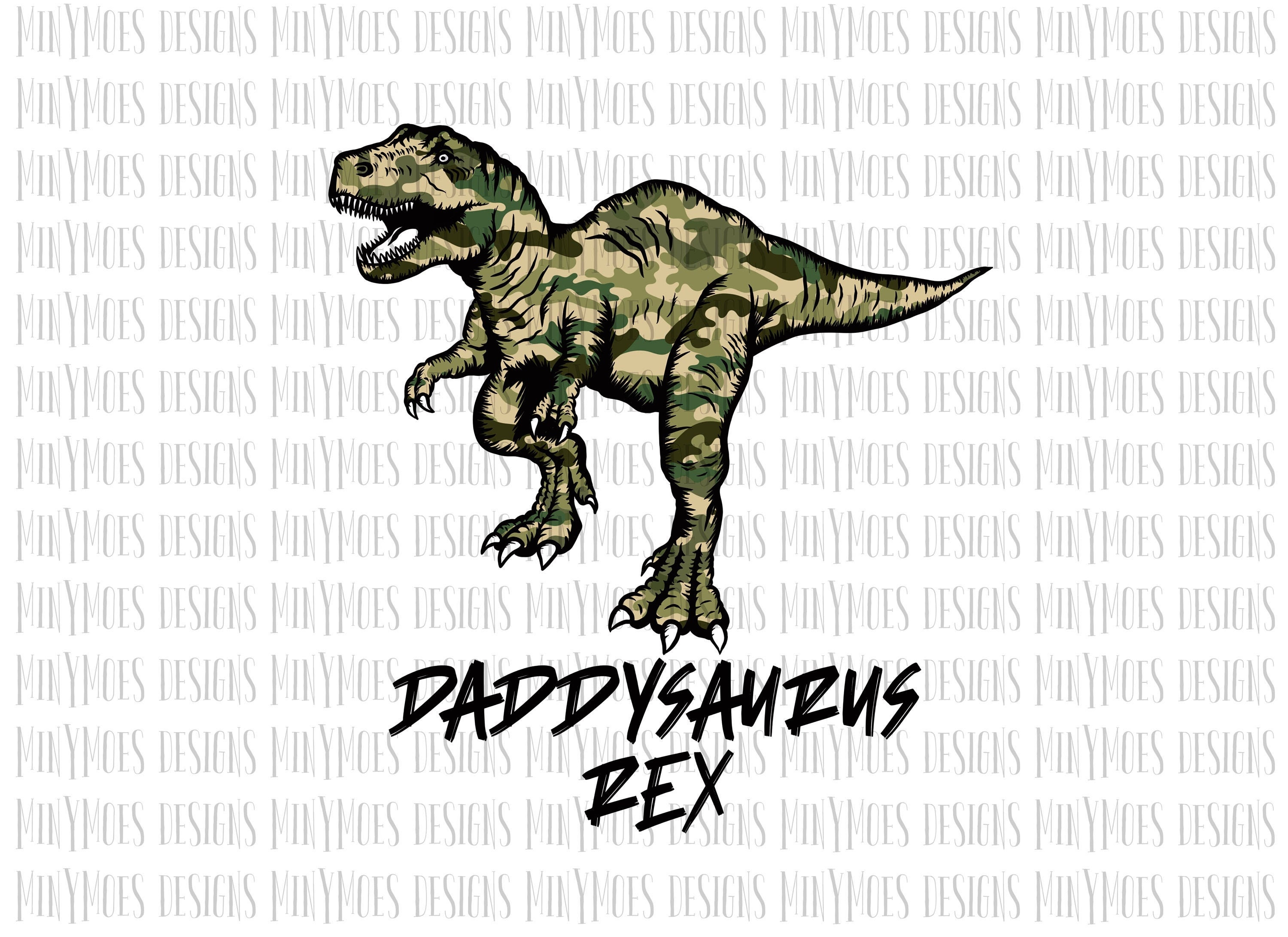 Daddysaurus Rex PNG T Rex PNG | Etsy