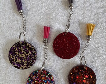 Glitter Keychain - Etsy