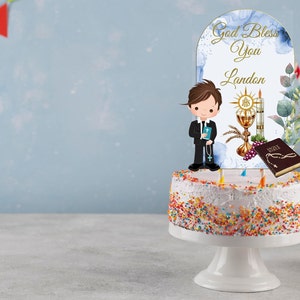 First Holy Communion Cake Topper, Religious Centerpiece - Choose From ...