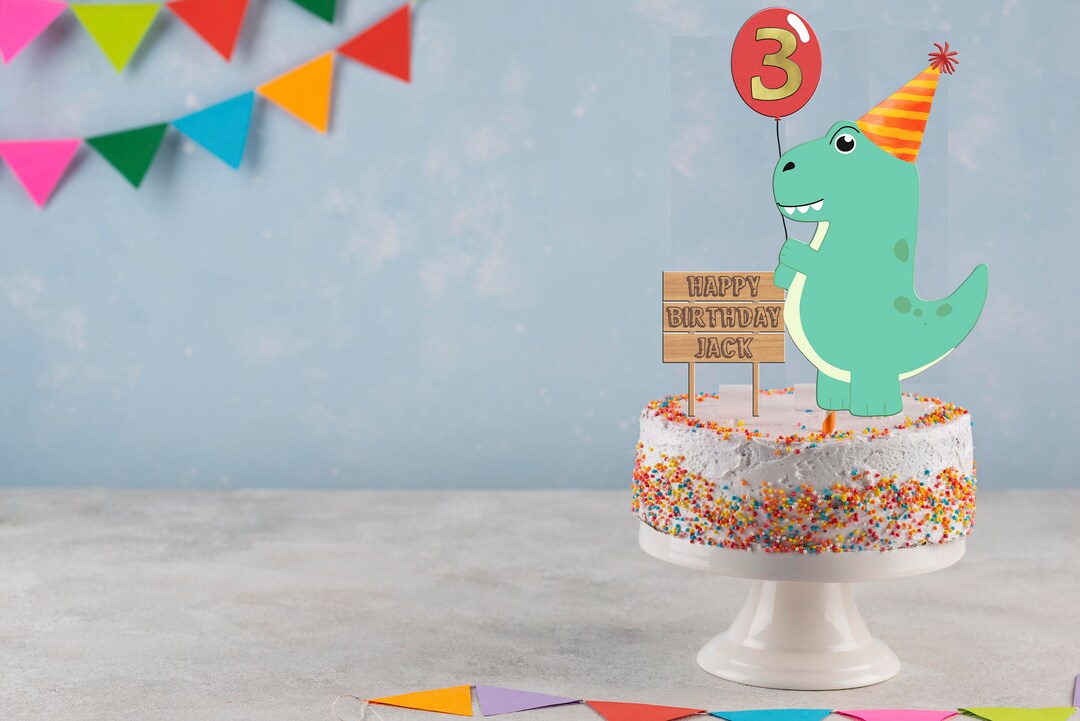 Trex Cake Topper | PRINTABLE Dinosaur Centerpiece | Kid's Birthday ...
