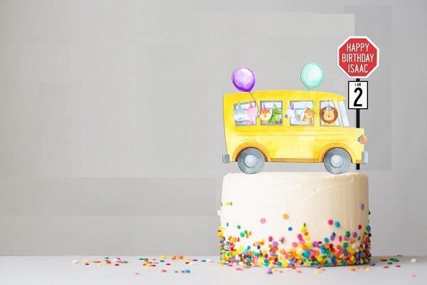 Pin the Wheel on the Bus Party Game INSTANT DOWNLOAD Printable Digital ...