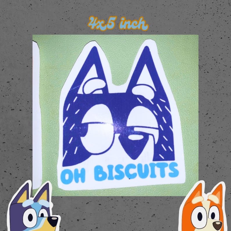 Bluey Car Decal Sticker by Halo Planner Shop - Etsy