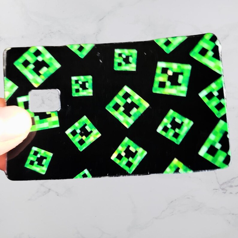 Minecraft Debit Card Cover Bundle | Holographic Waterproof Skin ...