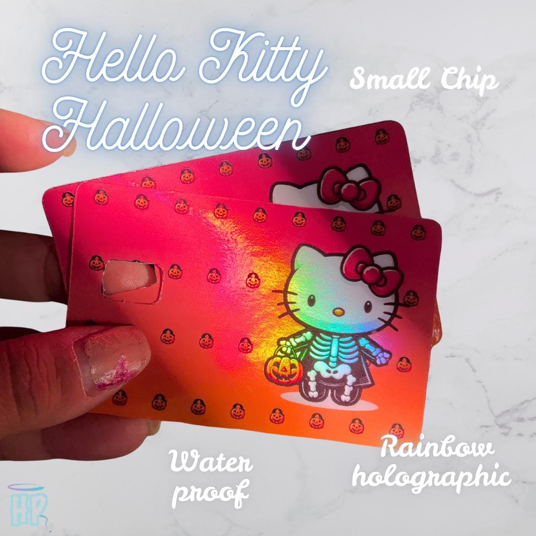 Hello Kitty Halloween Debit Card Cover: Spooky Theme - Etsy