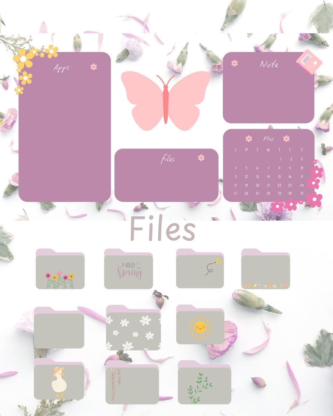Flowery May Calender Background | Flowers Desktop Organizer | Calendar ...