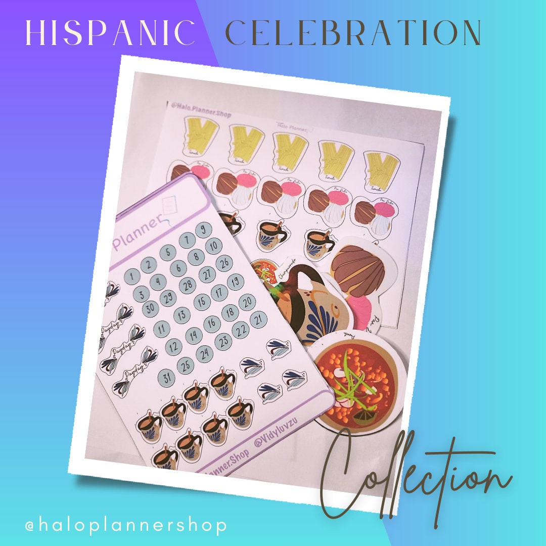 Hispanic Celebration Stickers - Etsy
