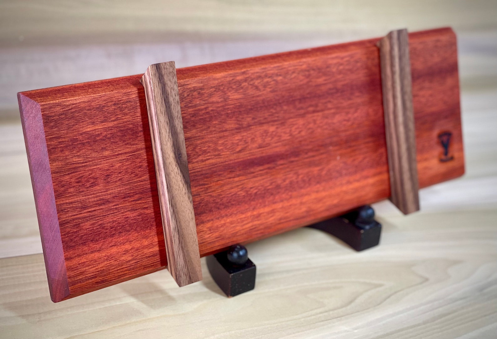 Sushi Board, Sushi Tray With Chopsticks, Blood Wood and Walnut - Etsy