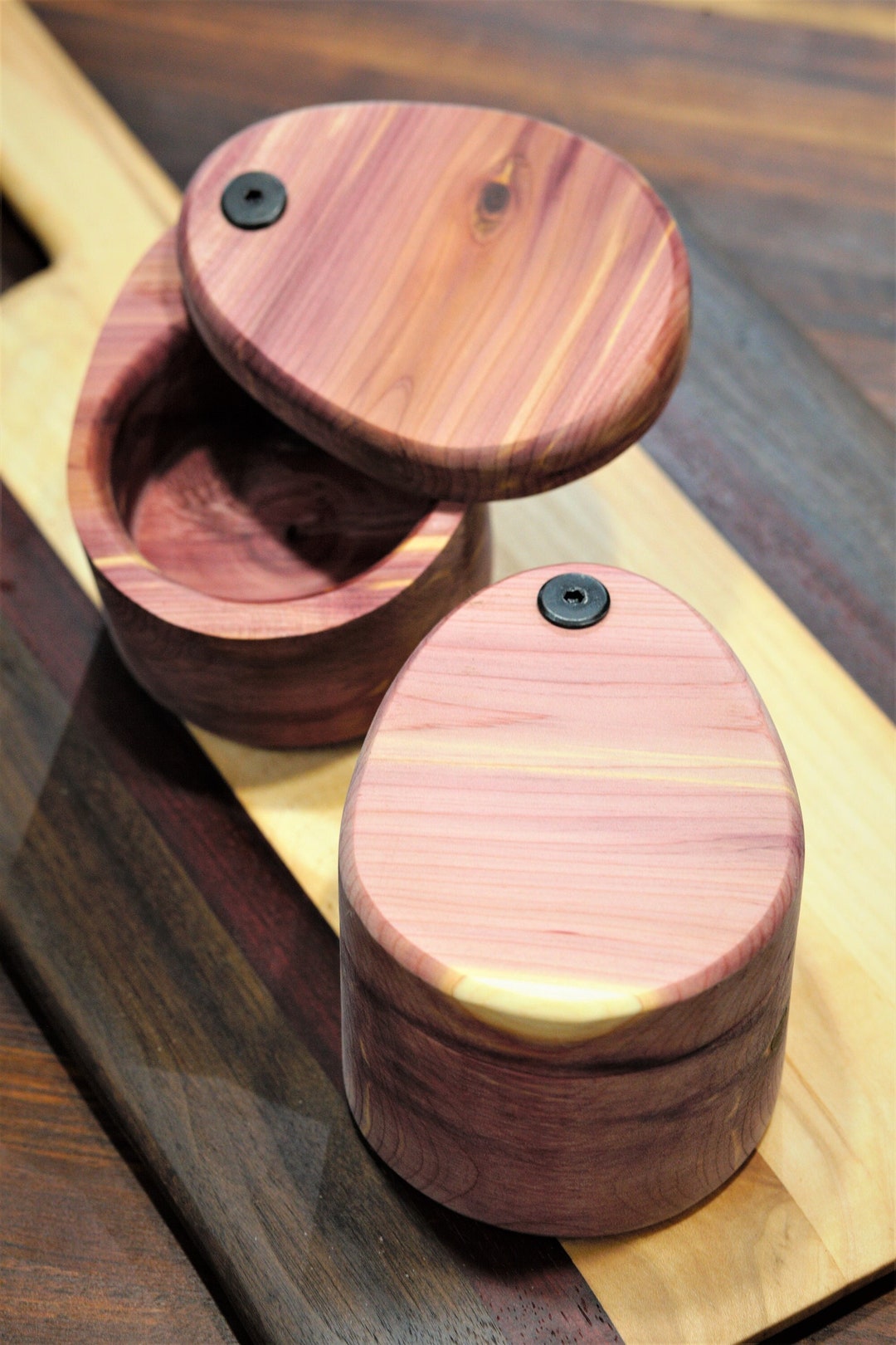 Salt Cellar, Salt Pig Cedar Wood - Etsy