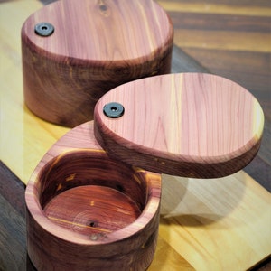 Salt Cellar, Salt Pig Cedar Wood - Etsy