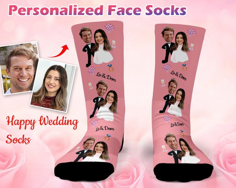 Personalized Wedding Socks Custom Face Socks Custom Groom - Etsy
