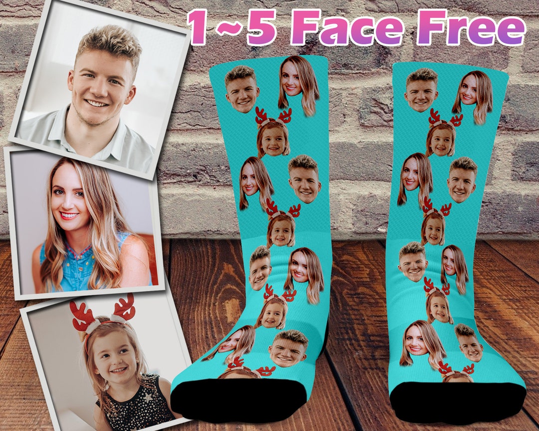 Custom Face Socks, Put Your Face on Socks, Custom Socks for Man Women ...