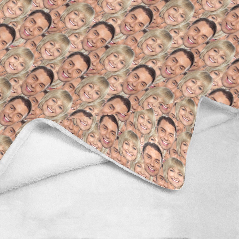 Personalized Face Blanket: Custom Photo Blankets, Multi-faces All Over ...