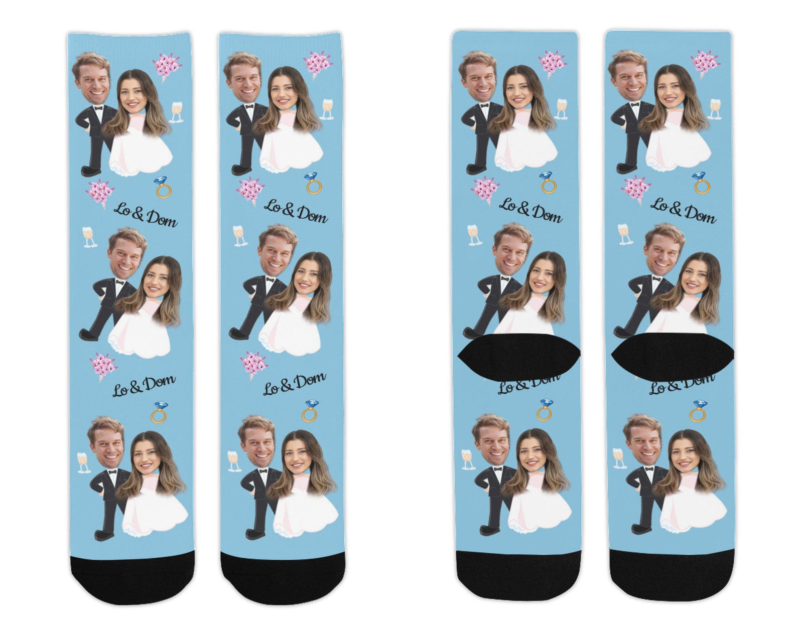 Personalized Wedding Socks Custom Face Socks Custom Groom - Etsy