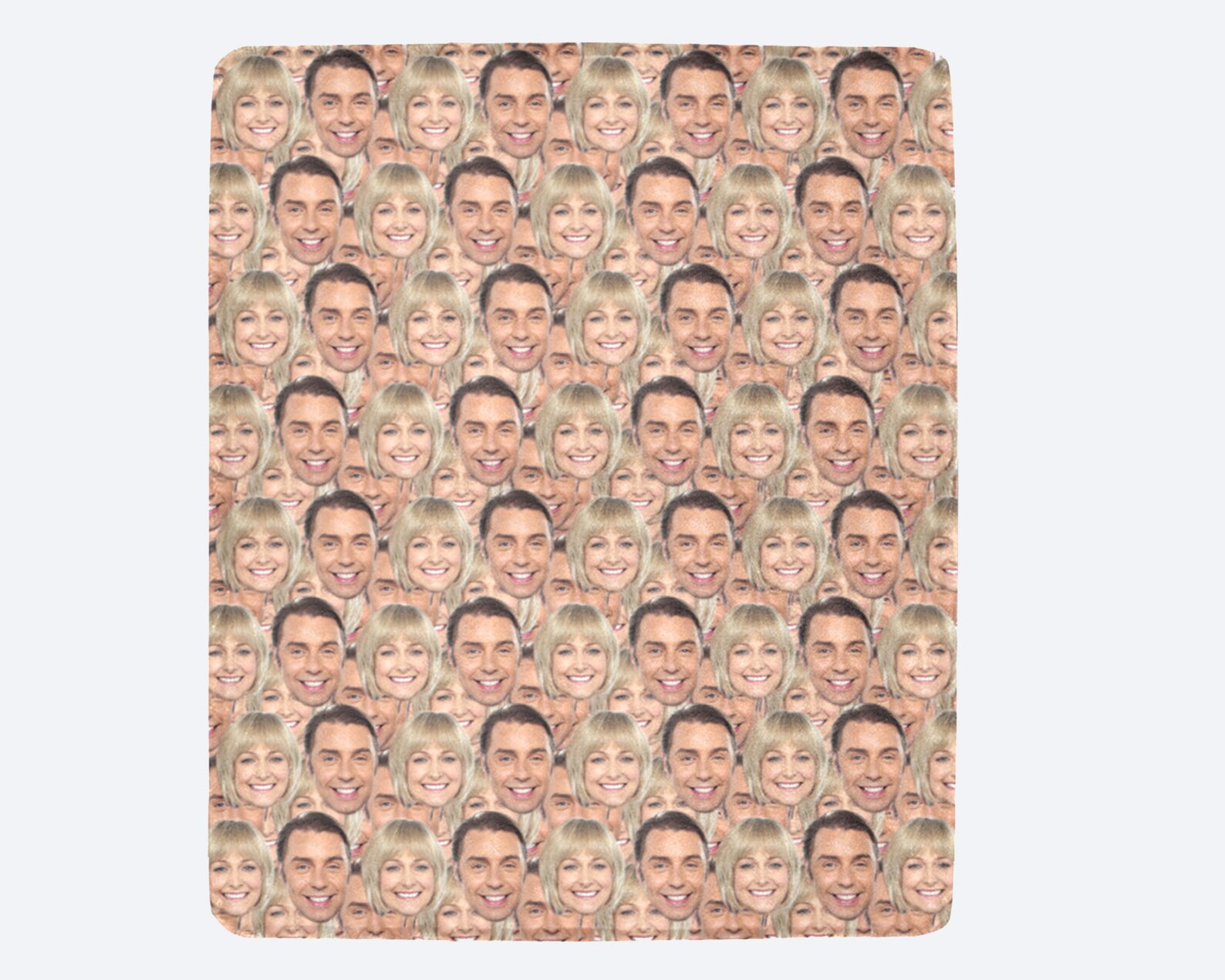 Personalized Face Blanket: Custom Photo Blankets, Multi-faces All Over ...