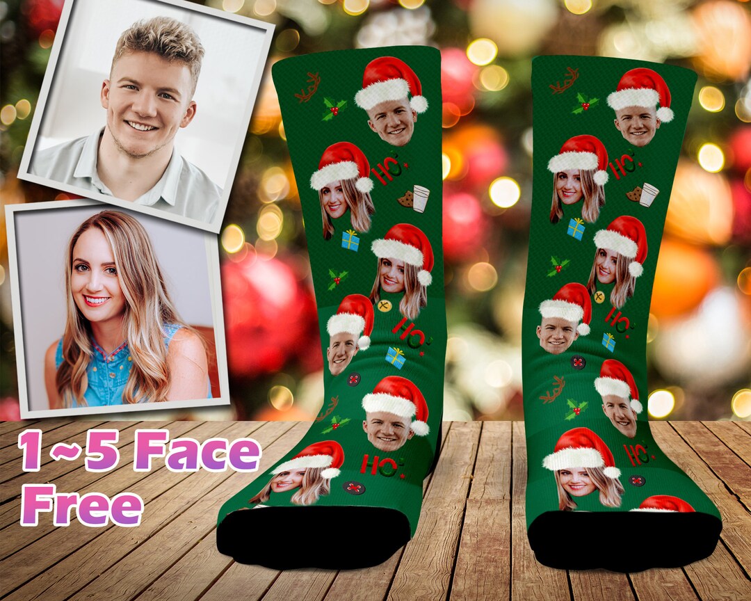 Custom Christmas Socks, Christmas Socks for Women Men, Christmas Gift ...