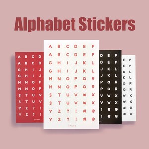 Alphabet Letters Sticker Sheet - Etsy