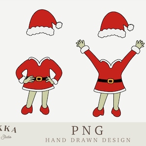 Santa Girl Face Blank Bundle, Add Your Own Photo, Diy Template,photo ...