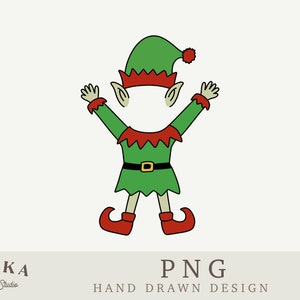 Elf Face Blank and Friend Bundle, Add Your Own Photo, Diy Template ...