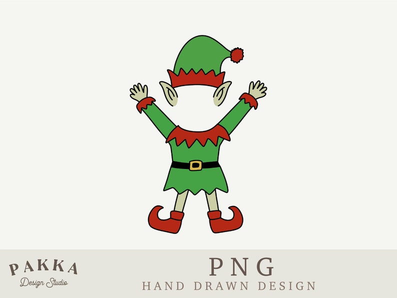 Elf Face Blank and Friend Bundle, Add Your Own Photo, Diy Template ...