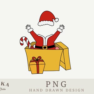 Santa Girl Face Blank in Gift Box Bundle, Add Your Own Photo, Diy ...