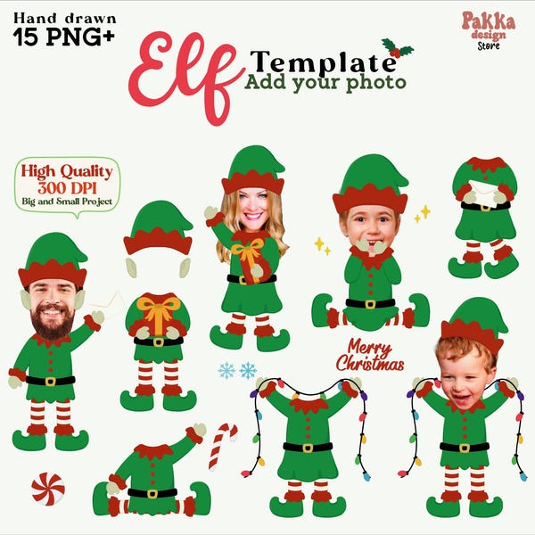 Faceless Elf Template - Etsy UK