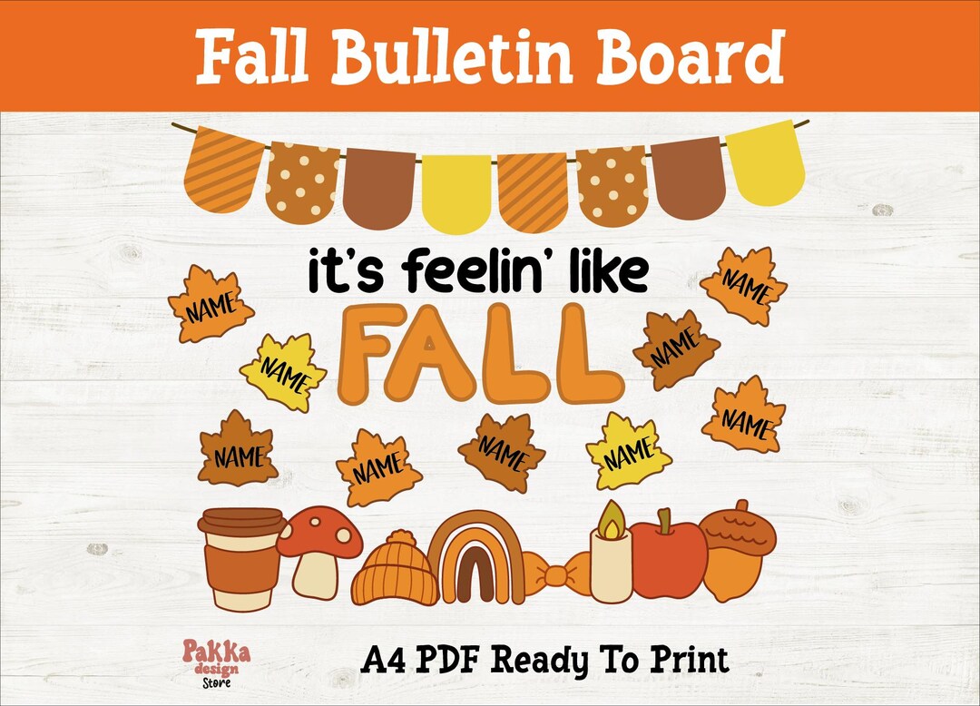 Fall Bulletin Board,thanksgiving Classroom Decor, Pumpkin,coffee ...