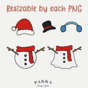 NEW!! Snowman Face Blank Bundle, Add Your Own Photo, Diy Template ...