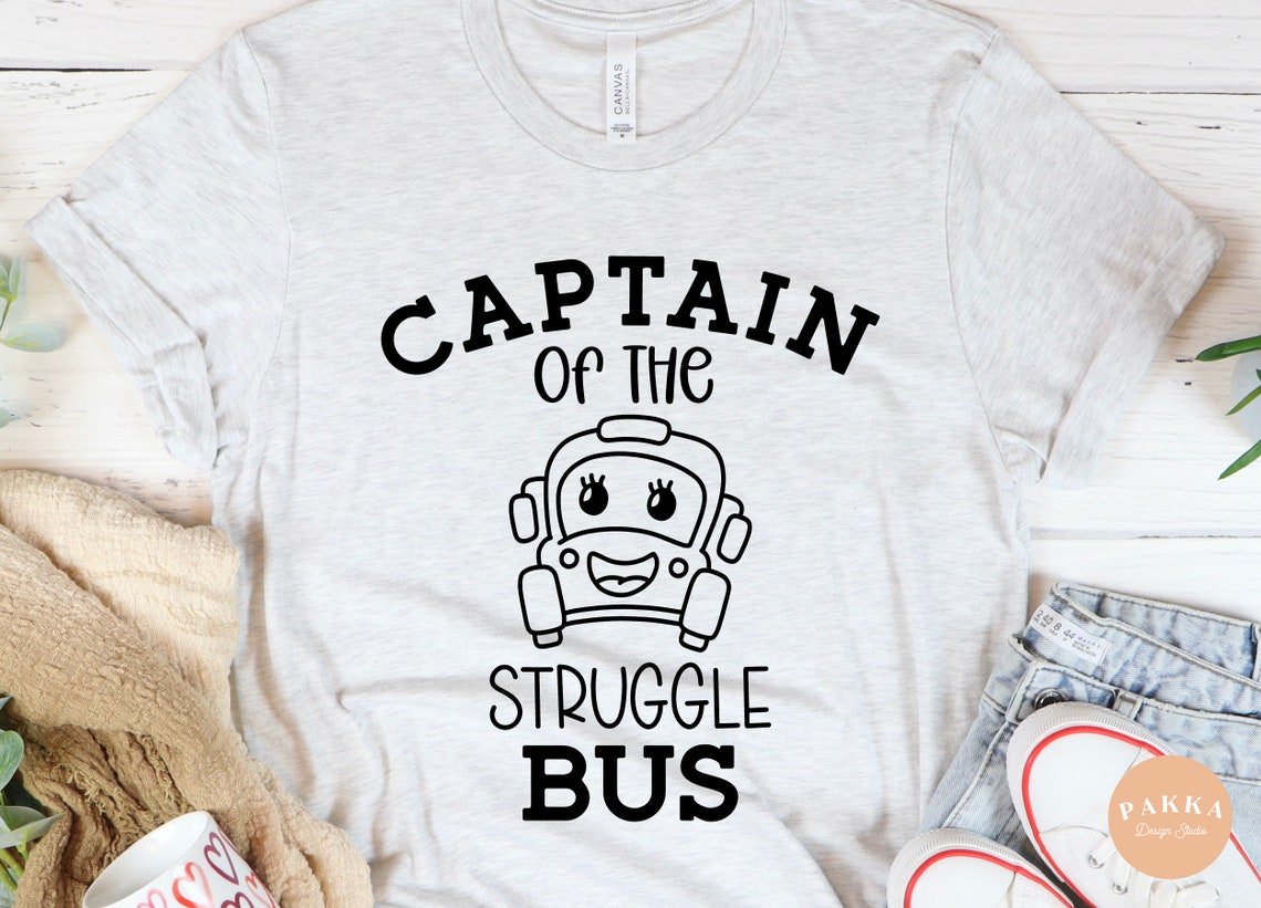 Captain of the Struggle Bus Svg Funny Kids Shirtchristmas - Etsy