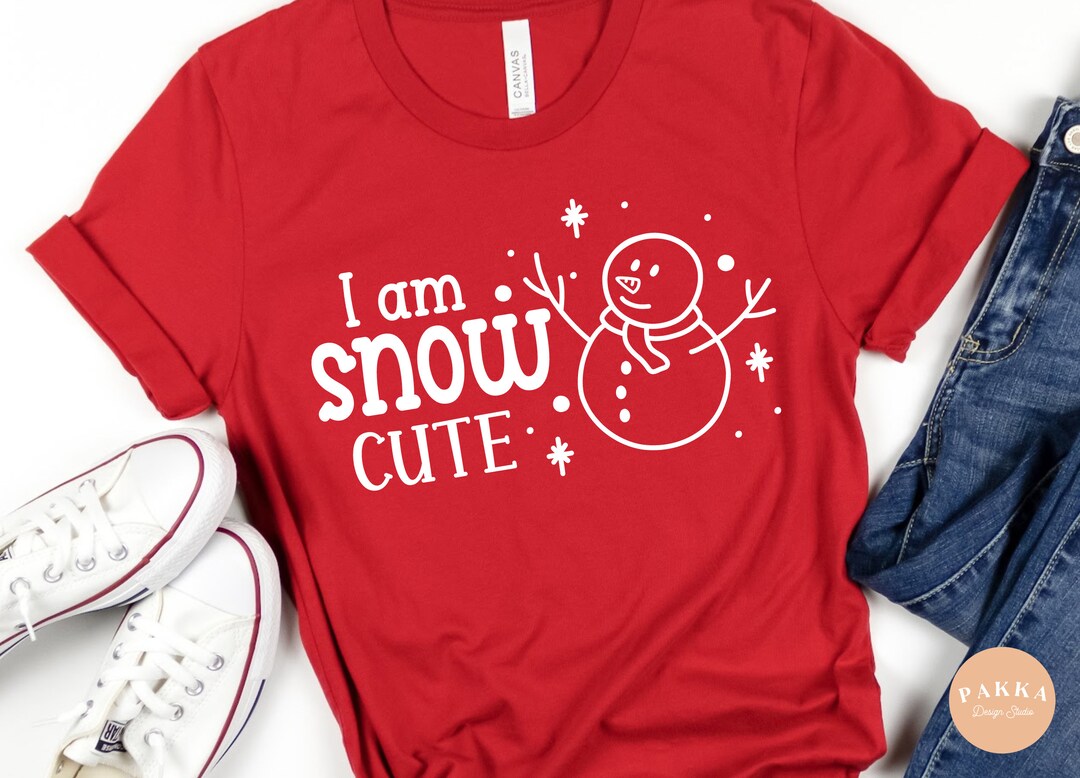I Am Snow Cute Svg, Funny Christmas Design for Boy and Girl Shirt ...