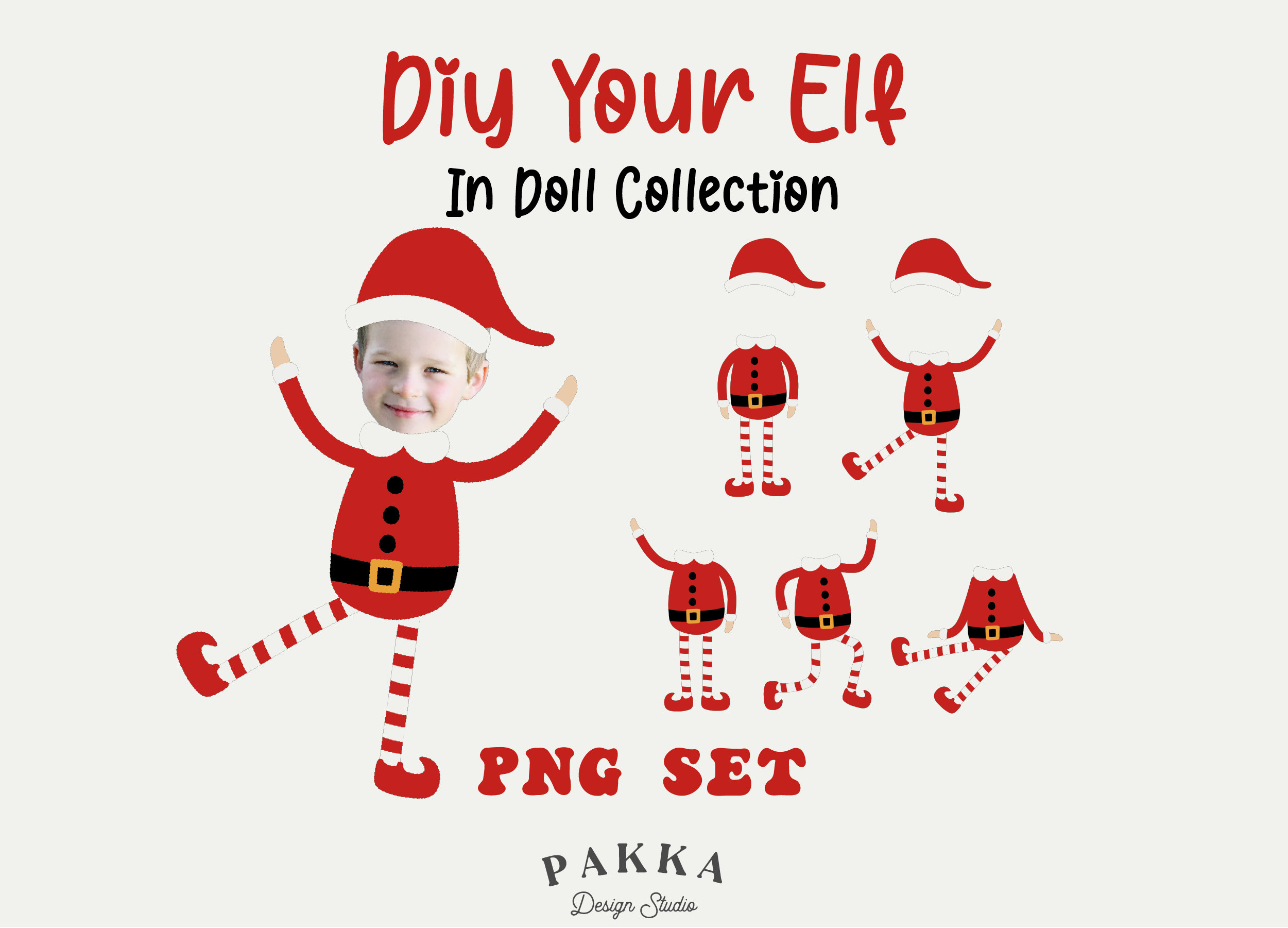 Elf Yourself Template Bundle | DIY Face Blank Photo Cutout | Elf Doll ...