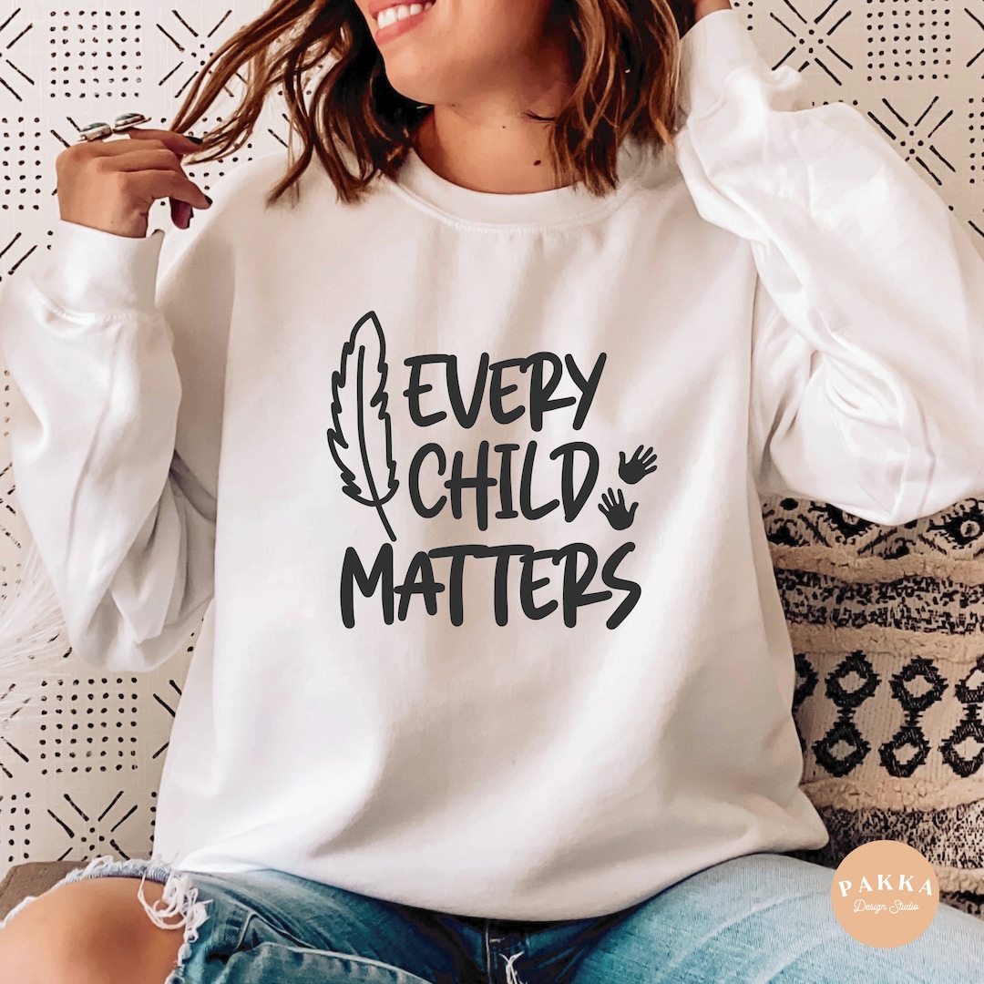 Every Child Matter Svg Png, Orange Day Quote Svg, Children and Feather ...