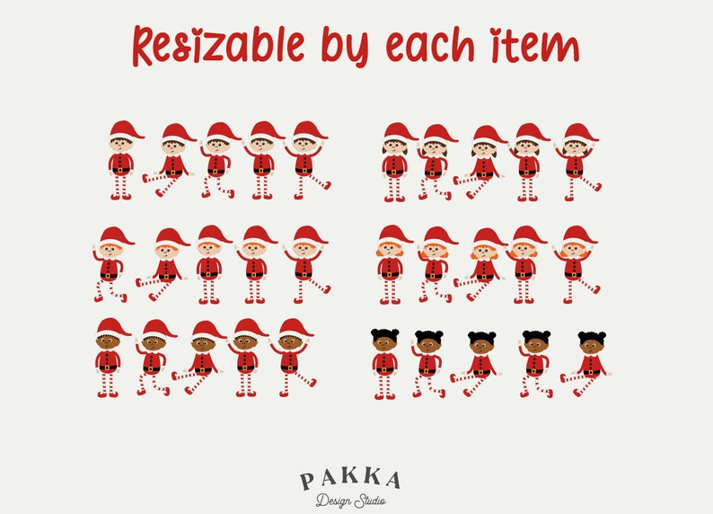 30 Elf Clip Art Mega Bundle,digital Download, Elf Suit Prop,printable ...