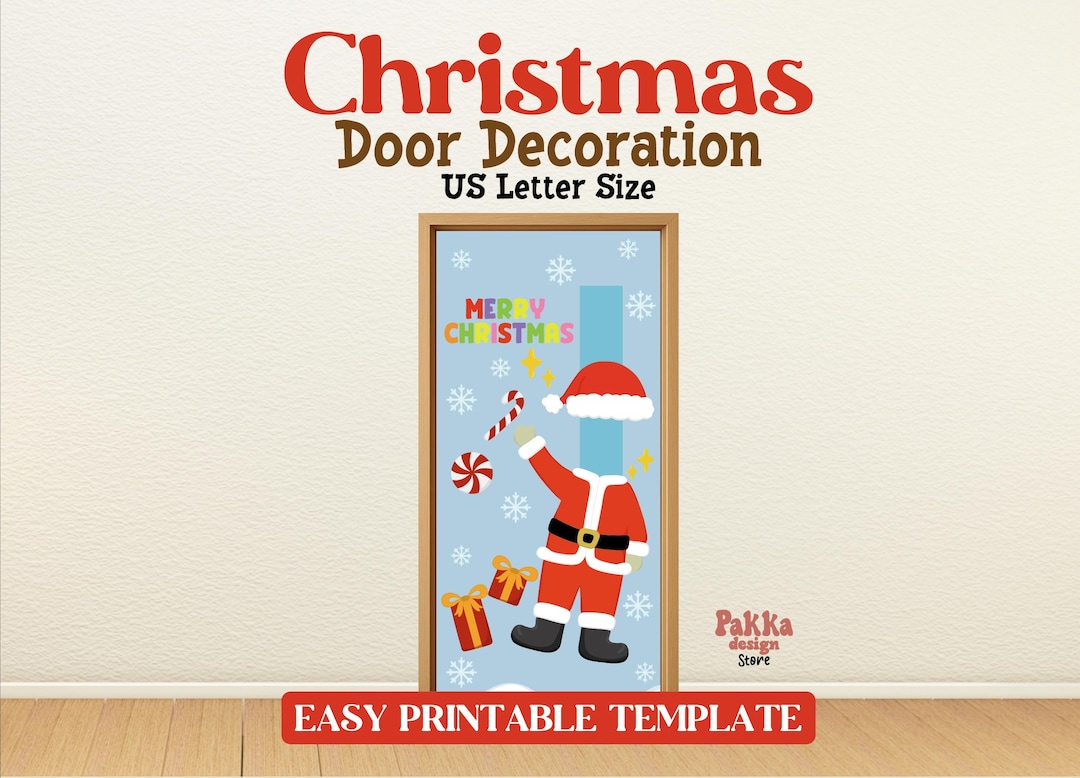 Christmas Santa Classroom Door Decor | Winter Door Decoration | Easy ...
