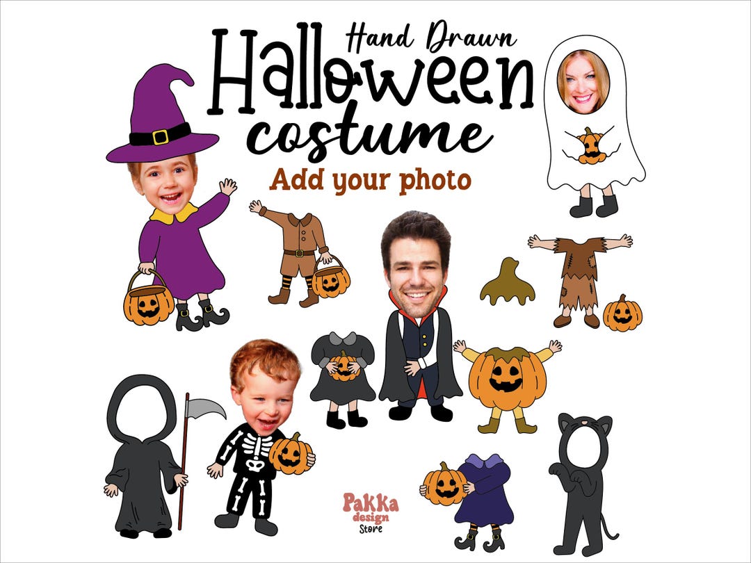Halloween Costume Photo Frames, Add Photo Templates, DIY Halloween ...